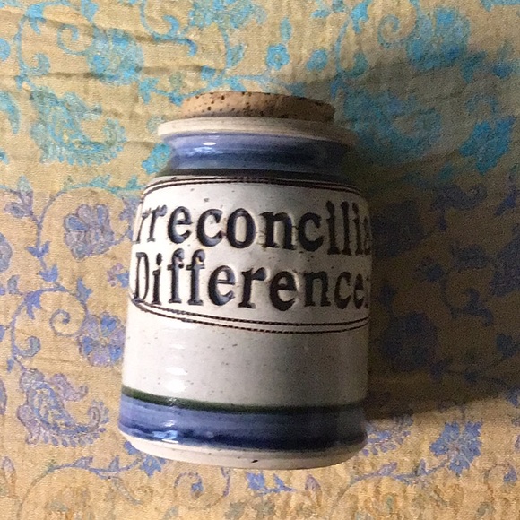 Dr Brophy word jar | Art | Brophy Pottery Word Jar Irreconcilable ...